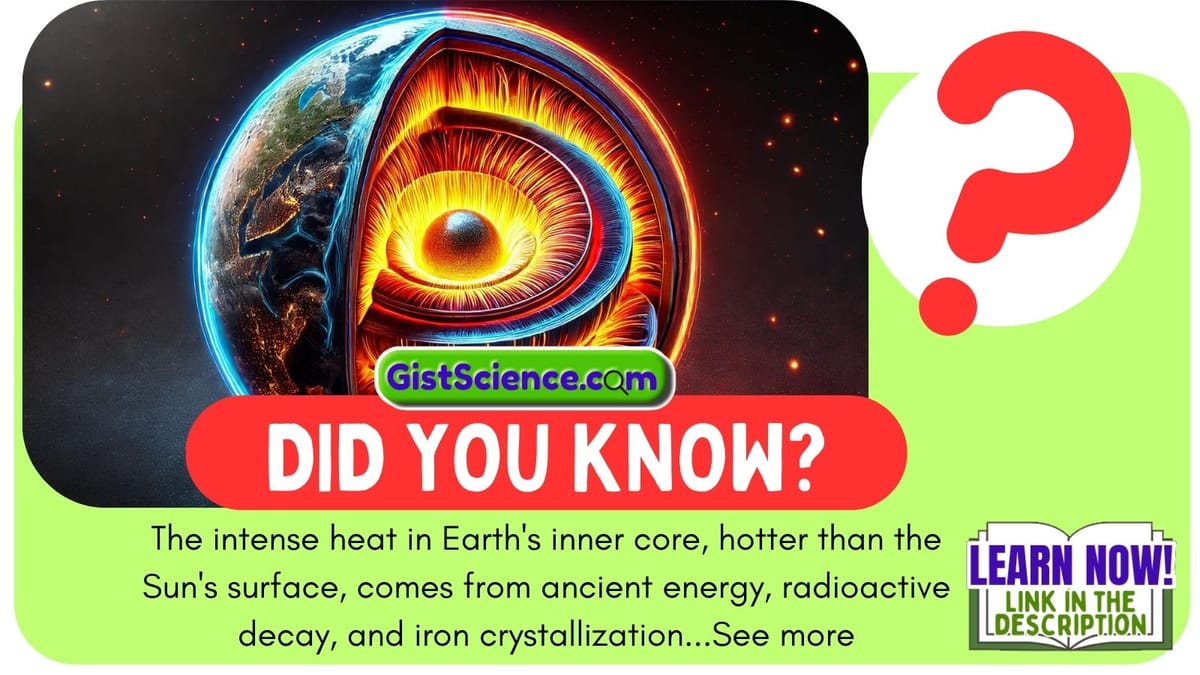 What generates the heat in the inner core?
